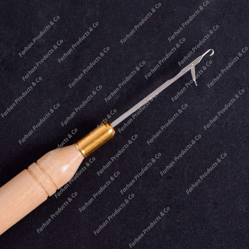 Buy Hole Hair Pliers+ Micro Pulling Needle+loop Threader For Hair Hair ...