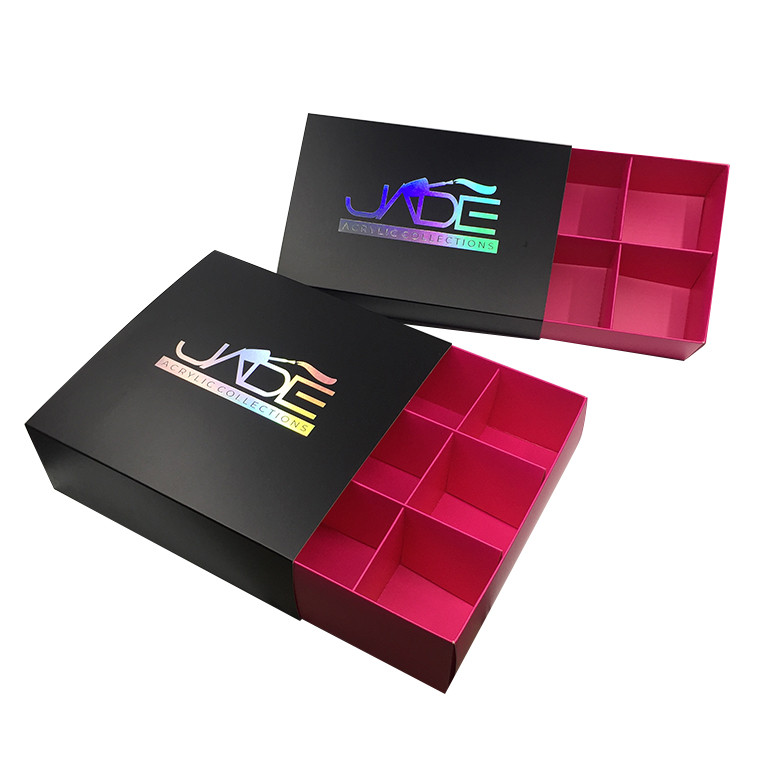 Buy Holographic Logo Paper Drawer Sliding Paper Box, Packaging With ...