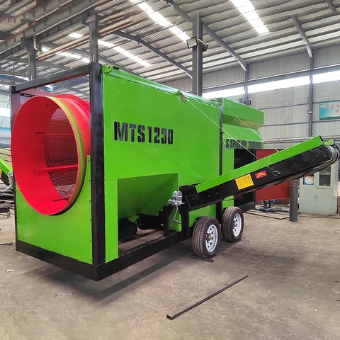 Buy Industry Soil Sand Rotary Sifter Sieve Trommel Screen Drum Mobile ...