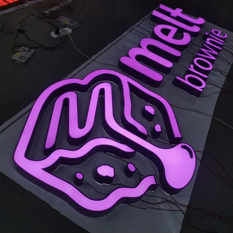 Buy Led Illuminated Store Sign For Business Outdoor Sign Board Led ...