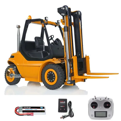 Buy Lesu 1/14 Hydraulic Rc Forklift Truck Radio Control Transfer Car ...