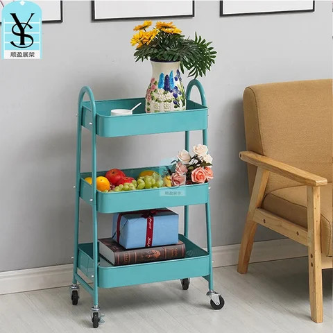 Buy Mobile Body Shop Rack Light Luxury Rack Small Wire Basket Mobile ...