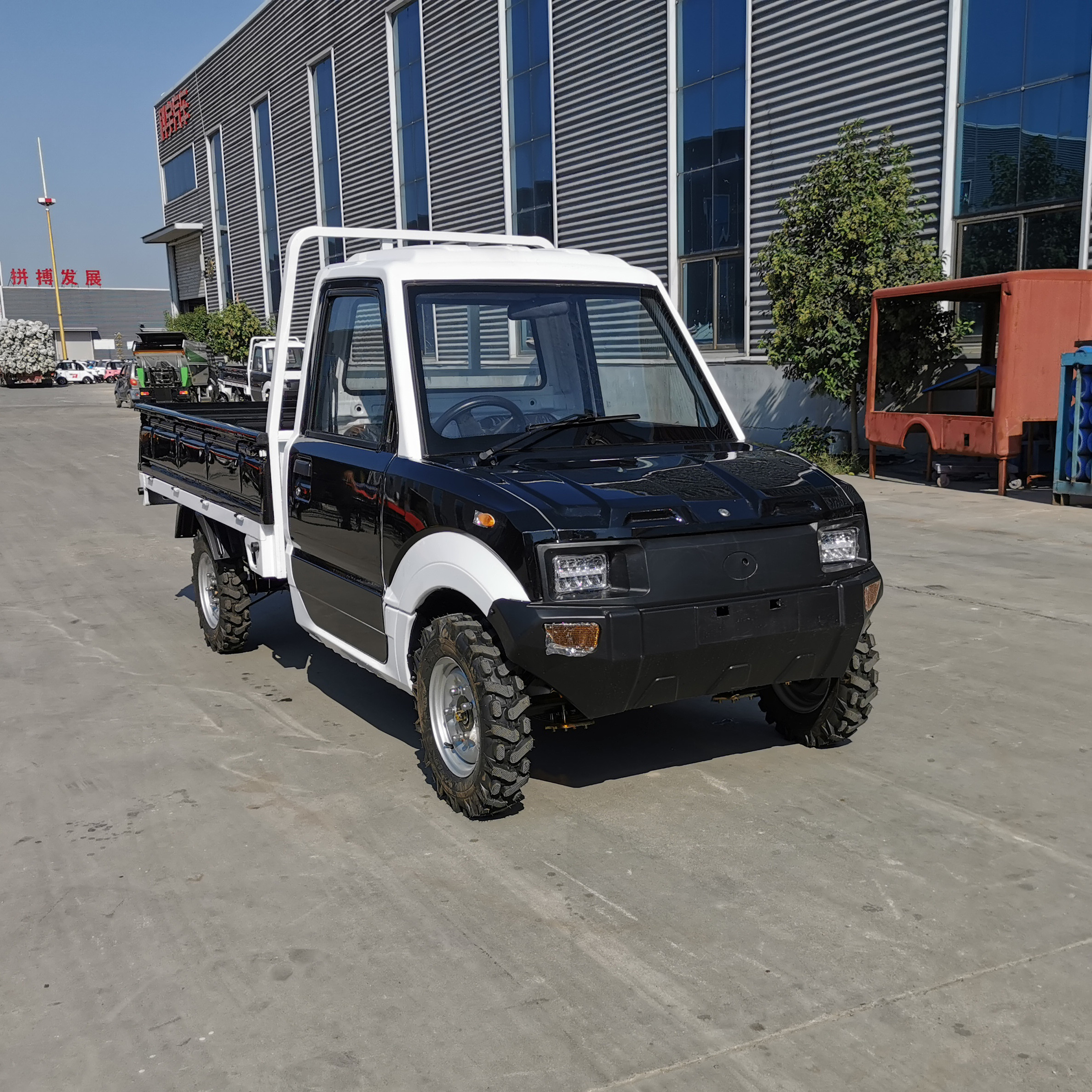 Buy New Van Cargo Mini Four Wheel Electric Car Pickup Truck from ...