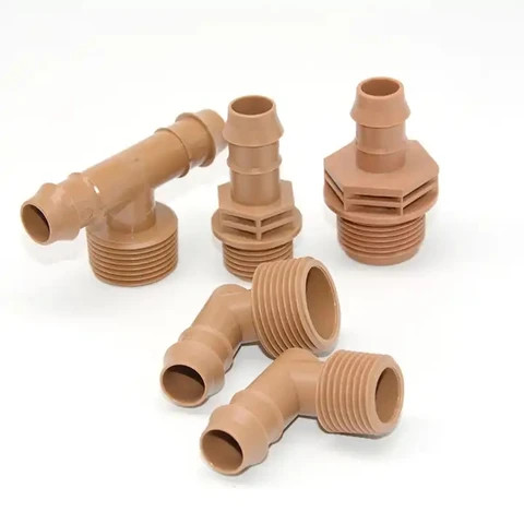 Buy Npt Plastic Drip Pipe Offtake Barbed Tee Irrigation 16mm 6mm Hose ...