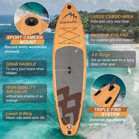 Buy Oaseafin 11*33*6 Inflatable Stand Up Paddle Board Drop Stitch ...