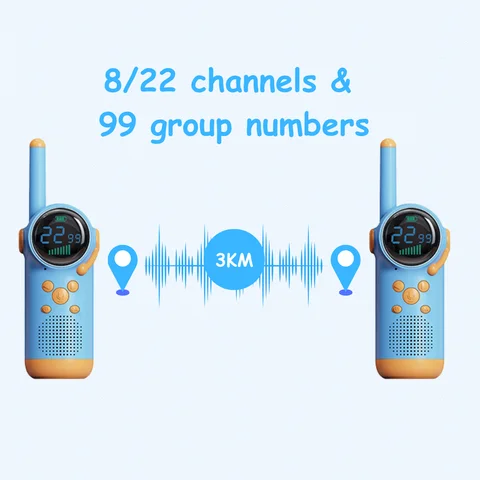 Buy Outdoor Walkie Talkies For Kids Rechargeable, 3km Two Way Radio ...