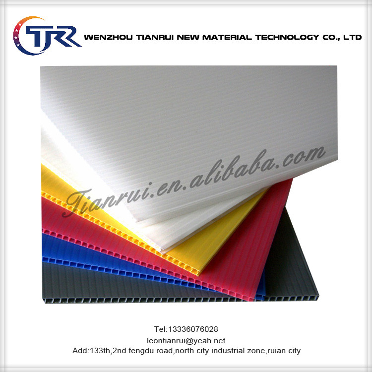 Buy Plastic Corrugated Honeycomb Cardboard Sheet 2mm 3mm 4mm 5mm 6mm Corrugated Plastic Sheet ...