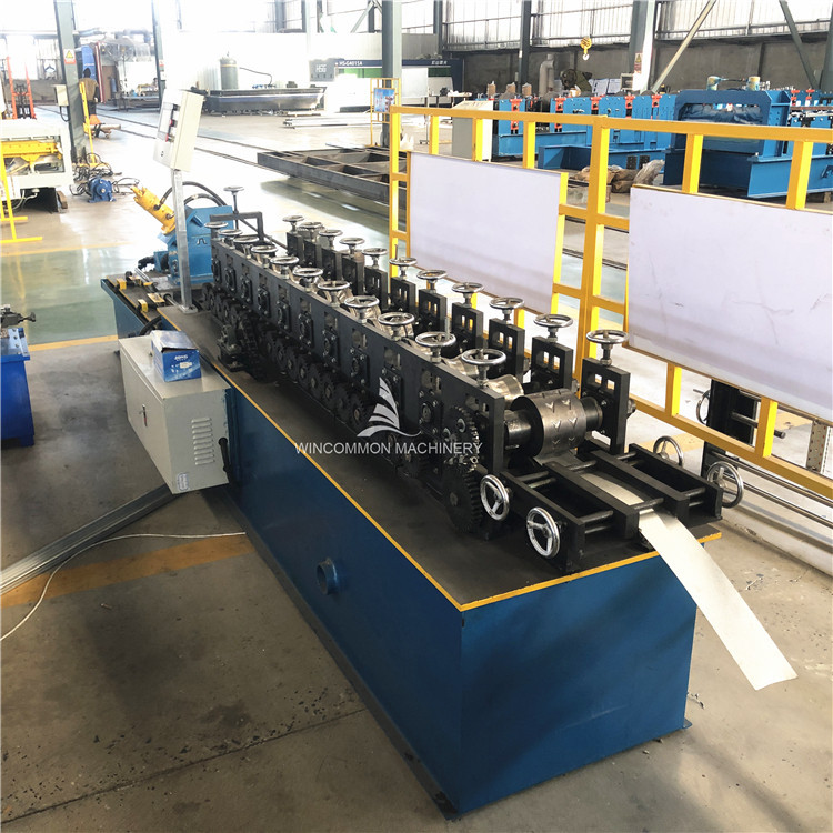 Buy Plc Control Galvanized Drywall Roller Shutter Frame Door Cold Roll Forming Making Machine ...