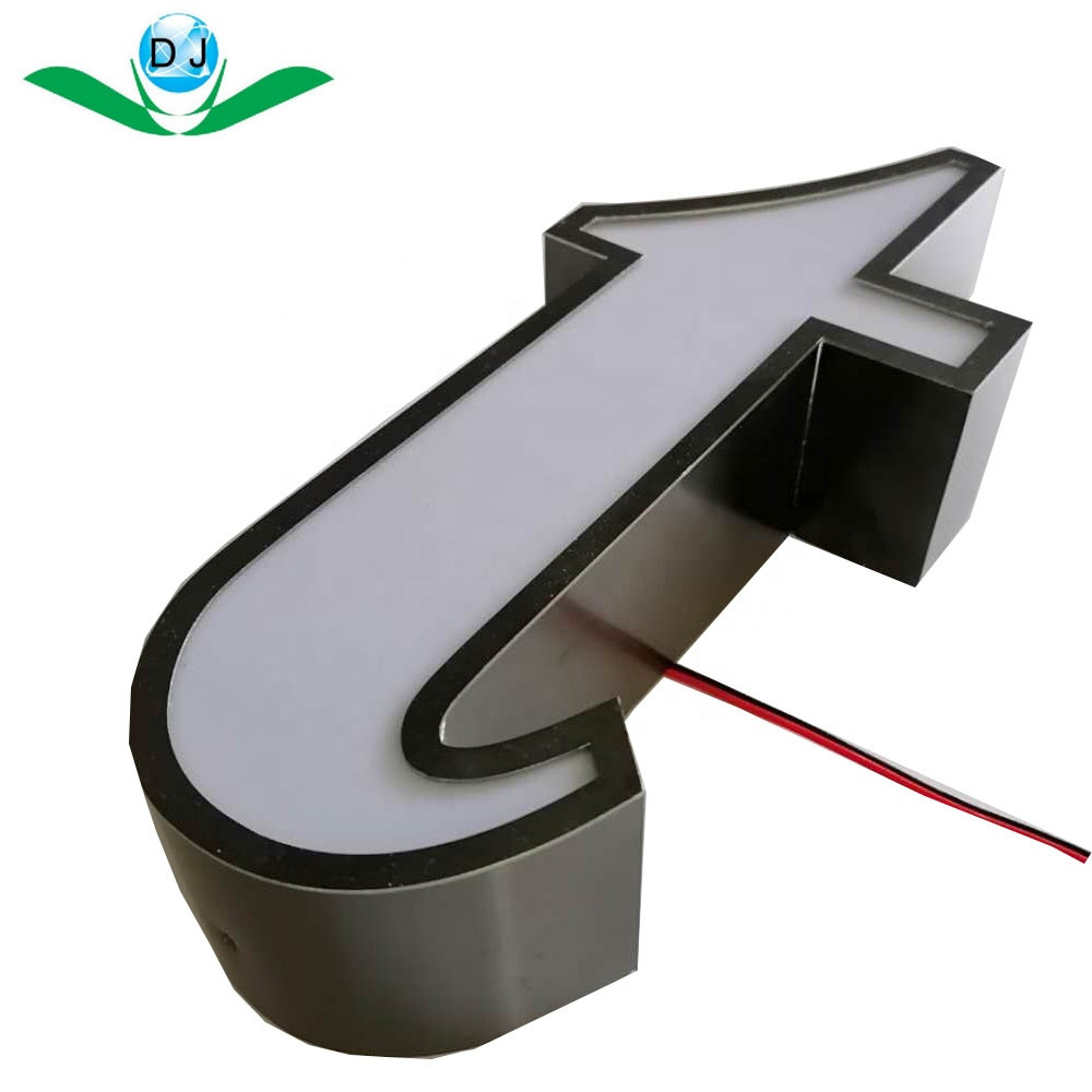 Buy Powder Painted Signage Wall Mounted Frontlit & Backlit Led Acrylic ...