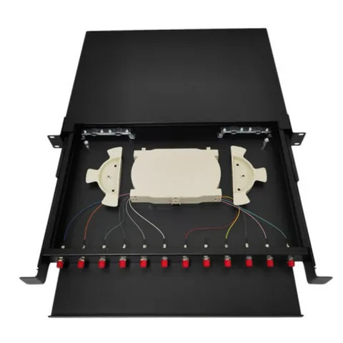 Buy Rack Mount Patch Panel Sliding 12 Ports 19 Inch 12 Cores Loaded ...