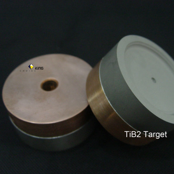 Buy Round Shape 2n5 Tib2 Ceramic Target With Copper Clad Sputtering ...