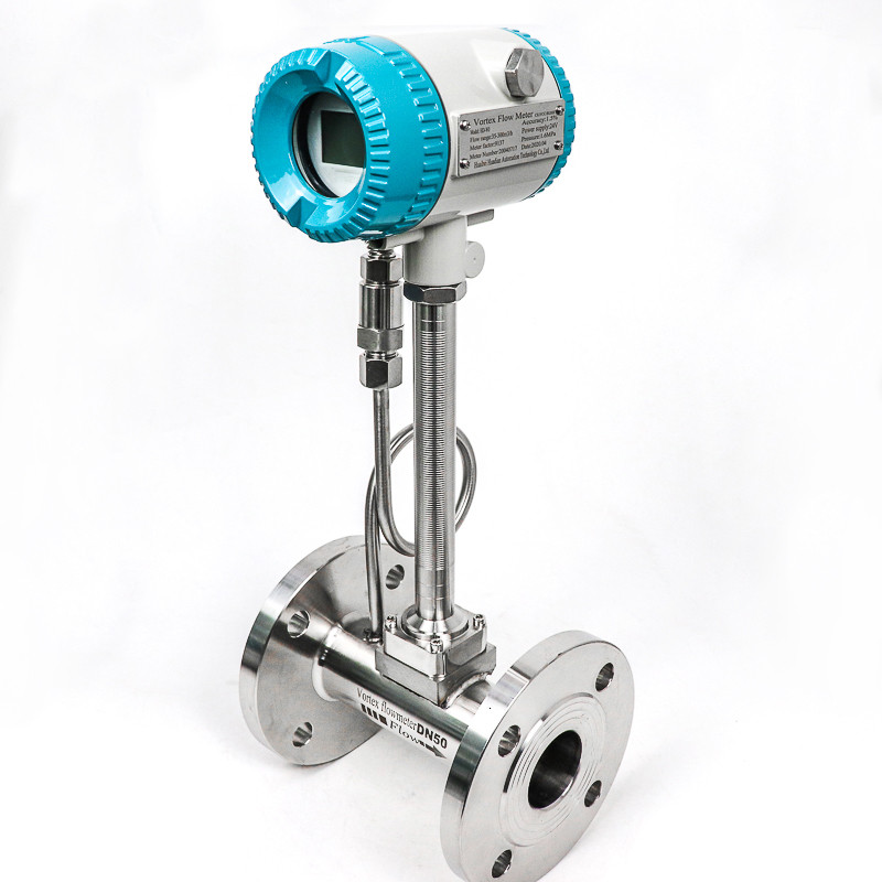 Buy Rs485 Dn 80 Boiler Steam Flow Meter 4-20ma Built In Compensation Vortex Flow Meter Flange ...