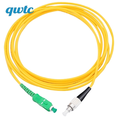 Buy Sc Apc To Fc Upc Ftth Cable Single 1.5 Meter Mode 1 Core Simplex 2m/3m/5m Sm Sx Fiber Optic ...