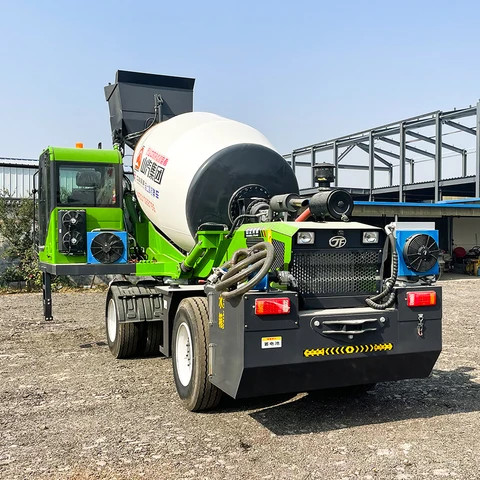 Buy Self-loading Mobile Concrete 4cubic Self-loading Concrete Mixers ...