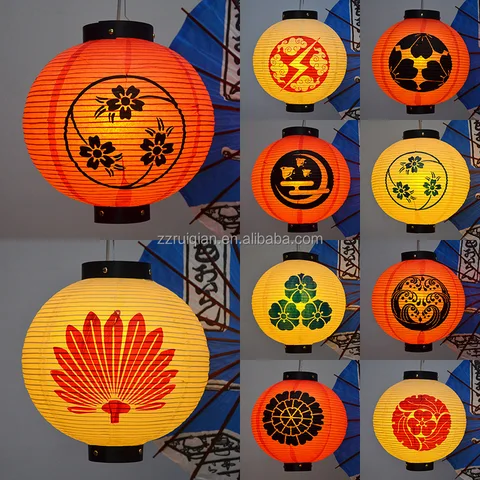 Buy Traditional Japanese Ramen Printing Paper Lanterns Restaurant Decor ...