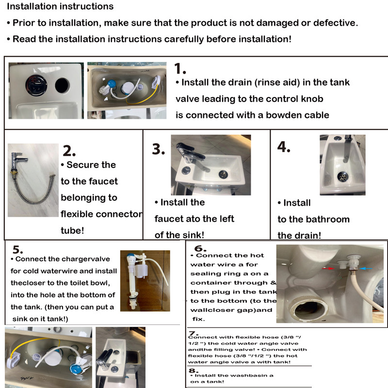 Buy Turkey 3 In 1 Wc Tank Bidet Twice Sink Toilet In One Smart Tank ...