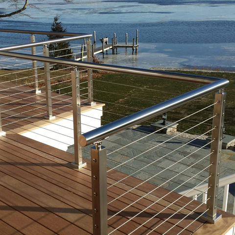 Buy Unikim Modern 1/8 Wire Cable Deck Railing Systems Hardware Glass ...