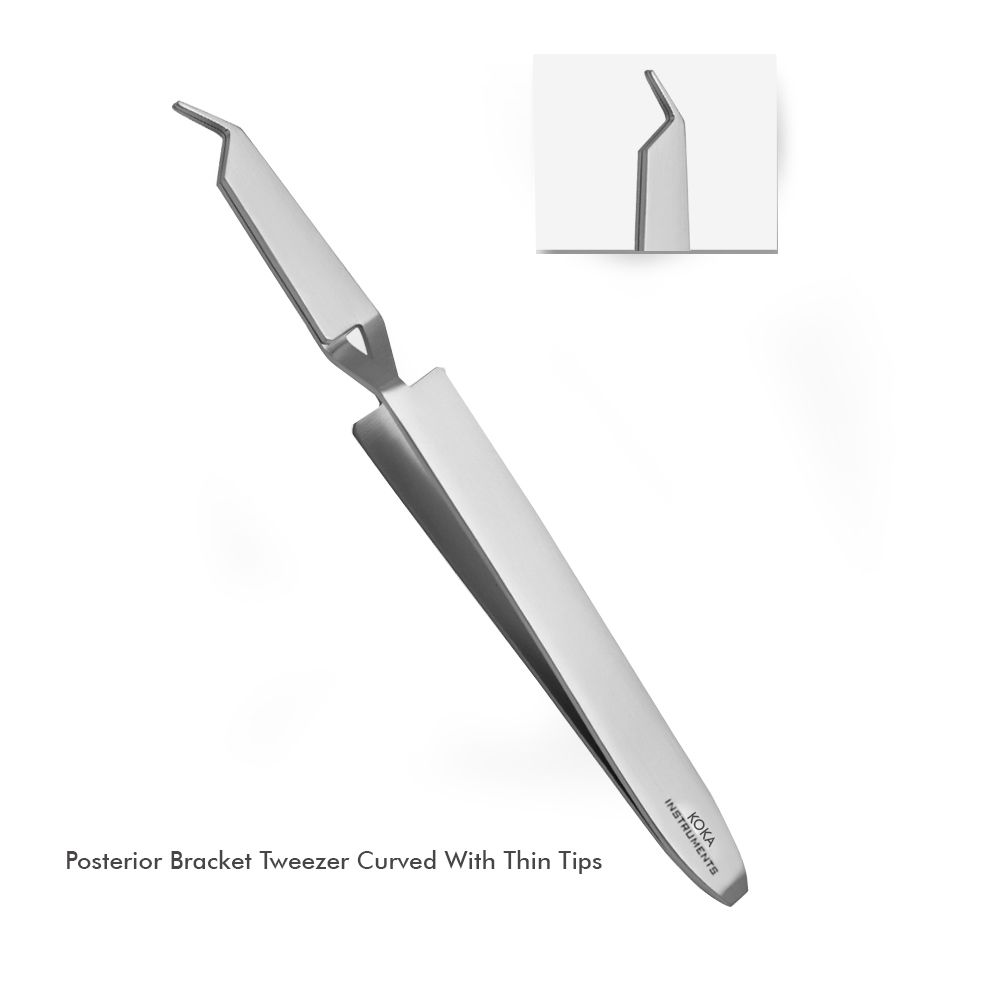 Buy Posterior Bracket Tweezer Curved With Thin Tips from KOKA ...