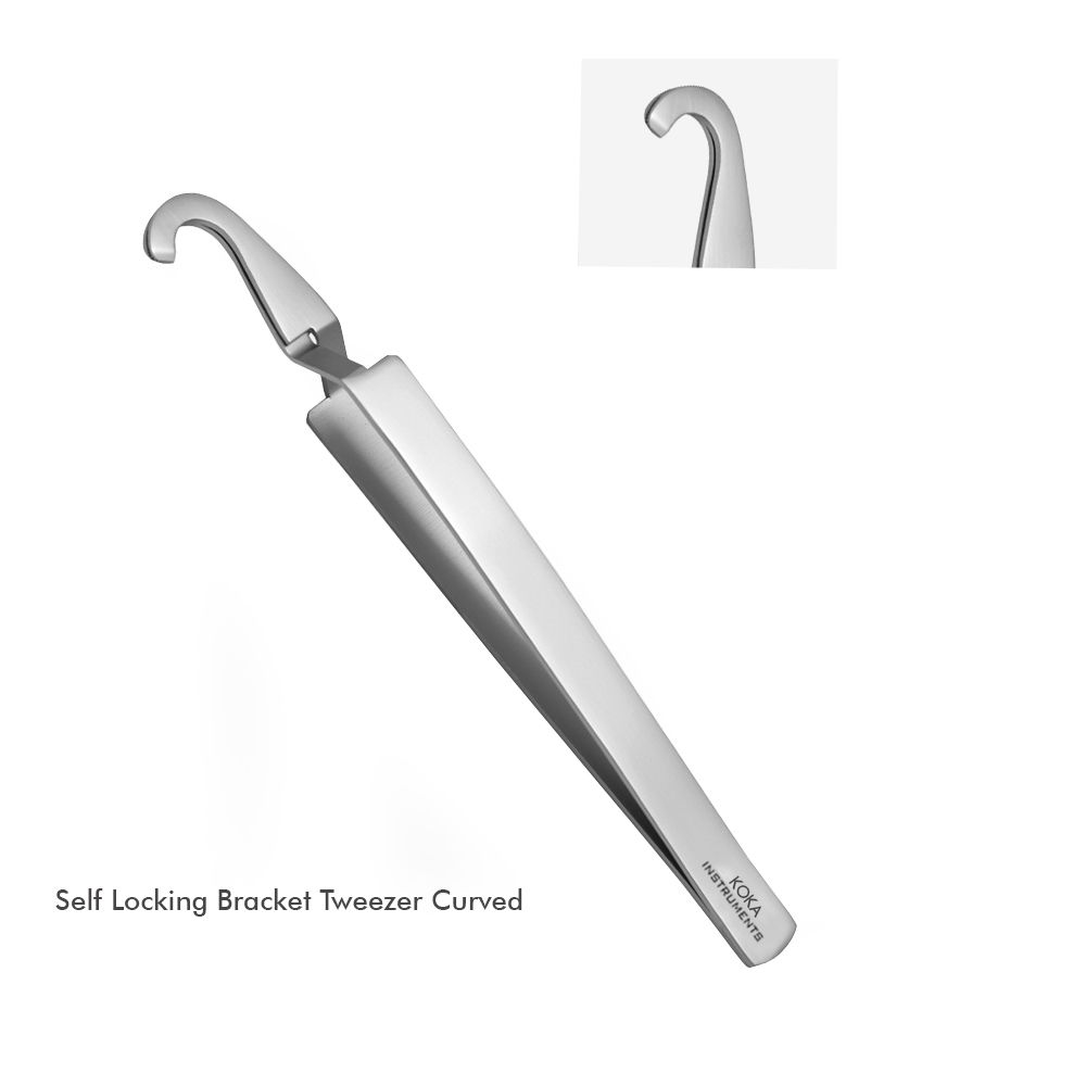 Buy Posterior Bracket Tweezer Curved With Thin Tips from KOKA ...