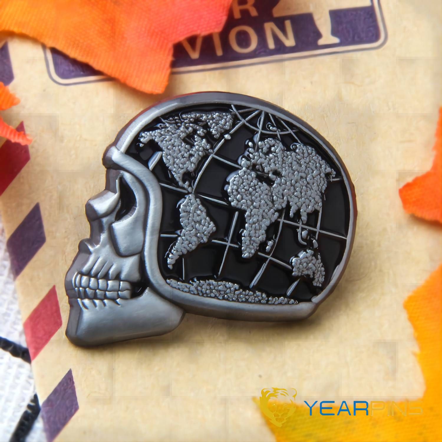 Buy Custom Wholesale 3d Enamel Pins Logo Badge Keychain Keyring from ...