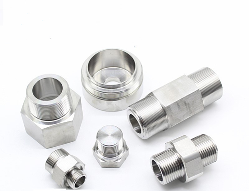 Buy Cnc Metal Parts Stainless Steel Threaded Connections Adapters Pipe ...