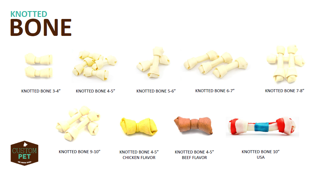 Buy Knotted Bone from Custom pet Inc, USA | Tradewheel.com