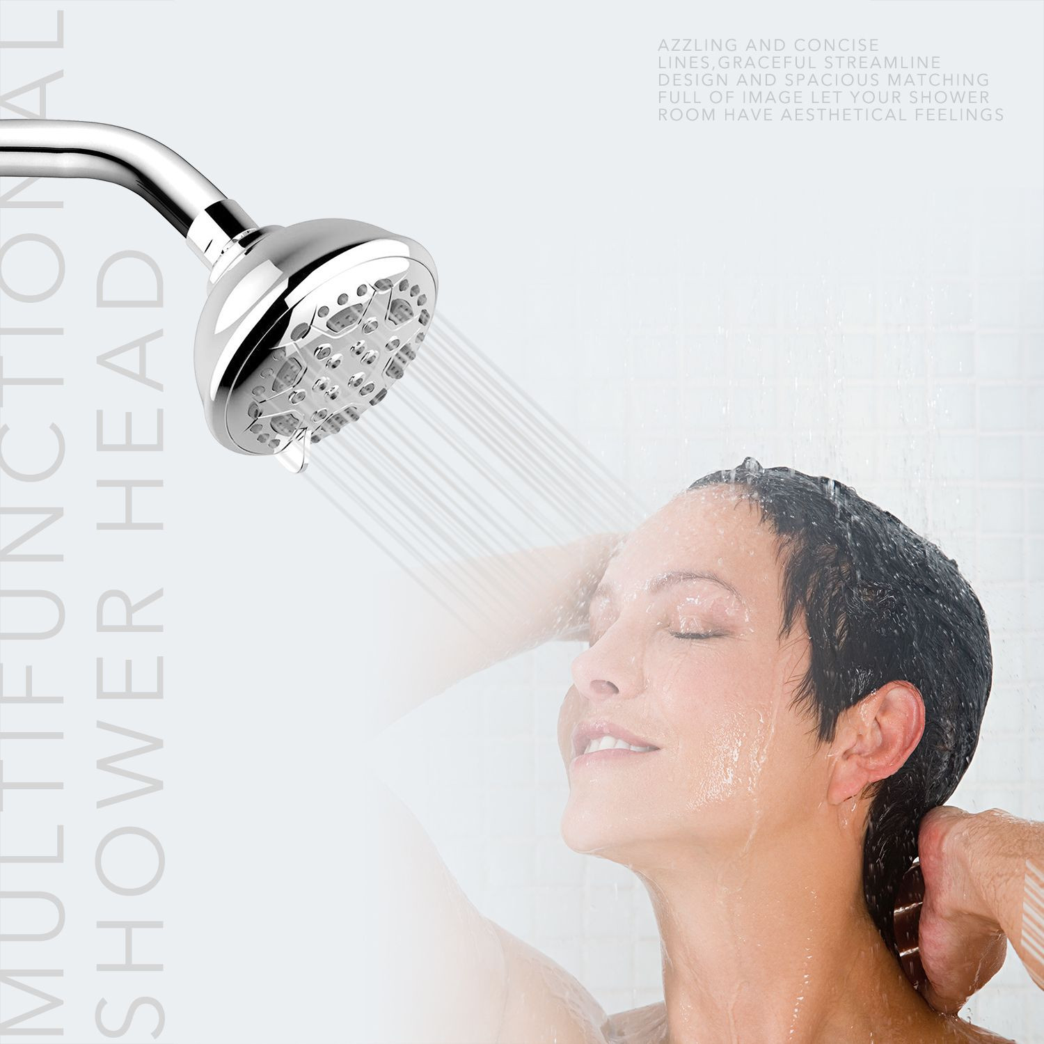Buy Professional High Pressure Water Save Mist Top Bath Shower Head ...