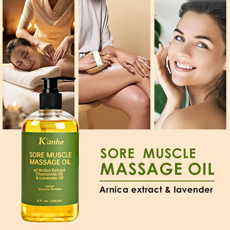 Buy Kanho Natural Sore Muscle Relaxing Massage Oil Lavender Chamomile ...
