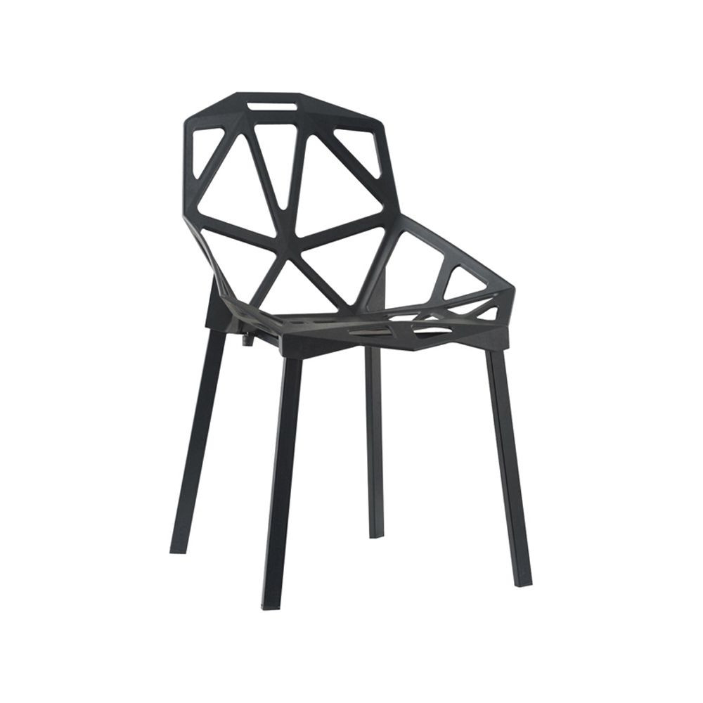 Buy One-piece Plastic Chair With Hollow Seat Surface And Iron Legs Dc ...