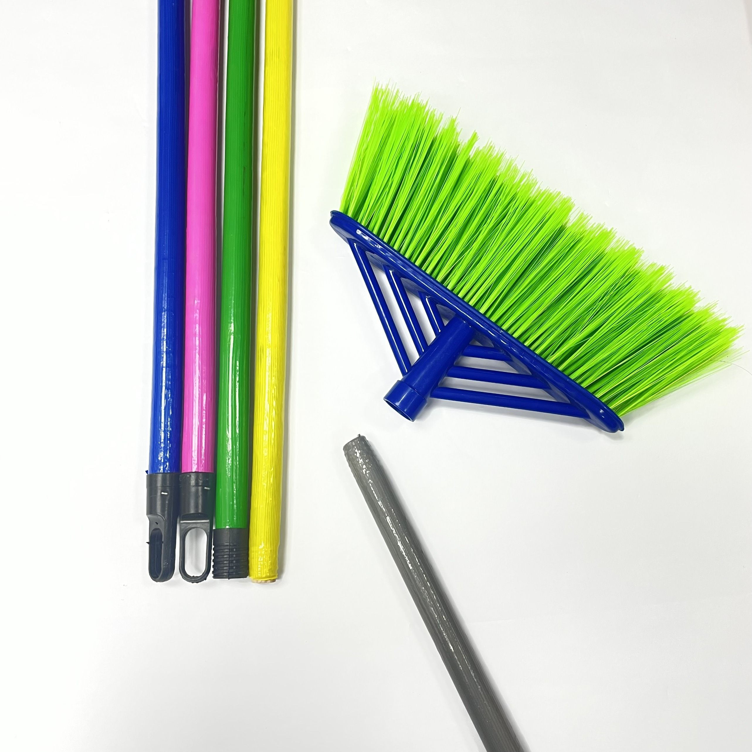 Buy Less Than 1 Dollar Wholesale Stripe Colorful Eucalyptus Broom Stick ...