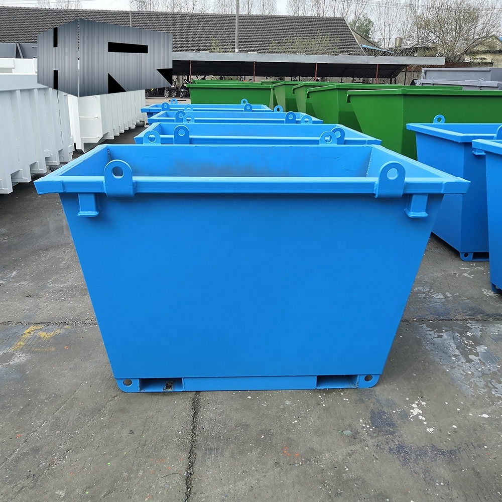 Buy 1m Mobile Heavy Duty Industrial Steel Waste / Trash Skip Bins from ...