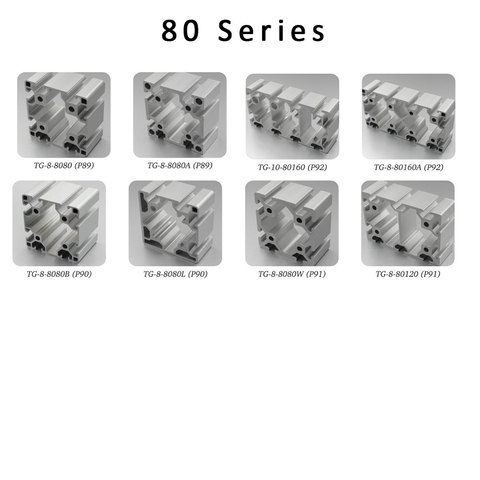 Buy 100200 Aluminum Profile 100100 Aluminum Extrusion 80160 Extruded ...