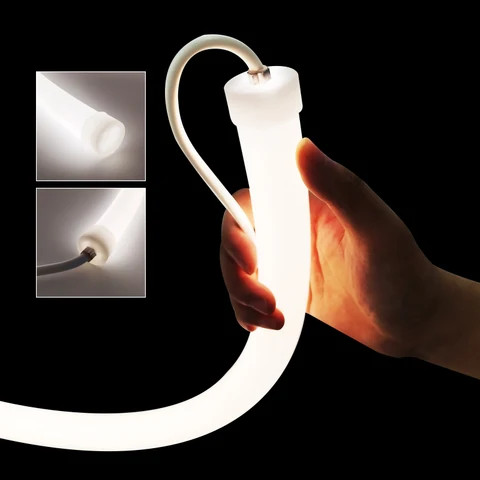 Buy 360 Degree Round 25mm Ip67 Led Neon Rope Light 24v Flex Neon Strip ...