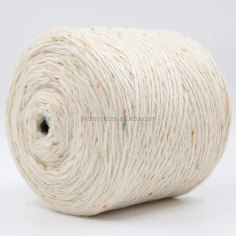 Buy 3nm/1 Color Dots 94% Acrylic 6% Polyester High Bulk Cone Yarn ...