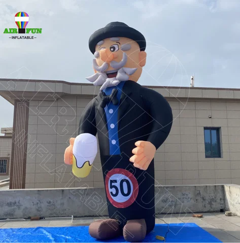 Buy 4.5m High Inflatable Abraham Model, Giant Holland Cartoons ...