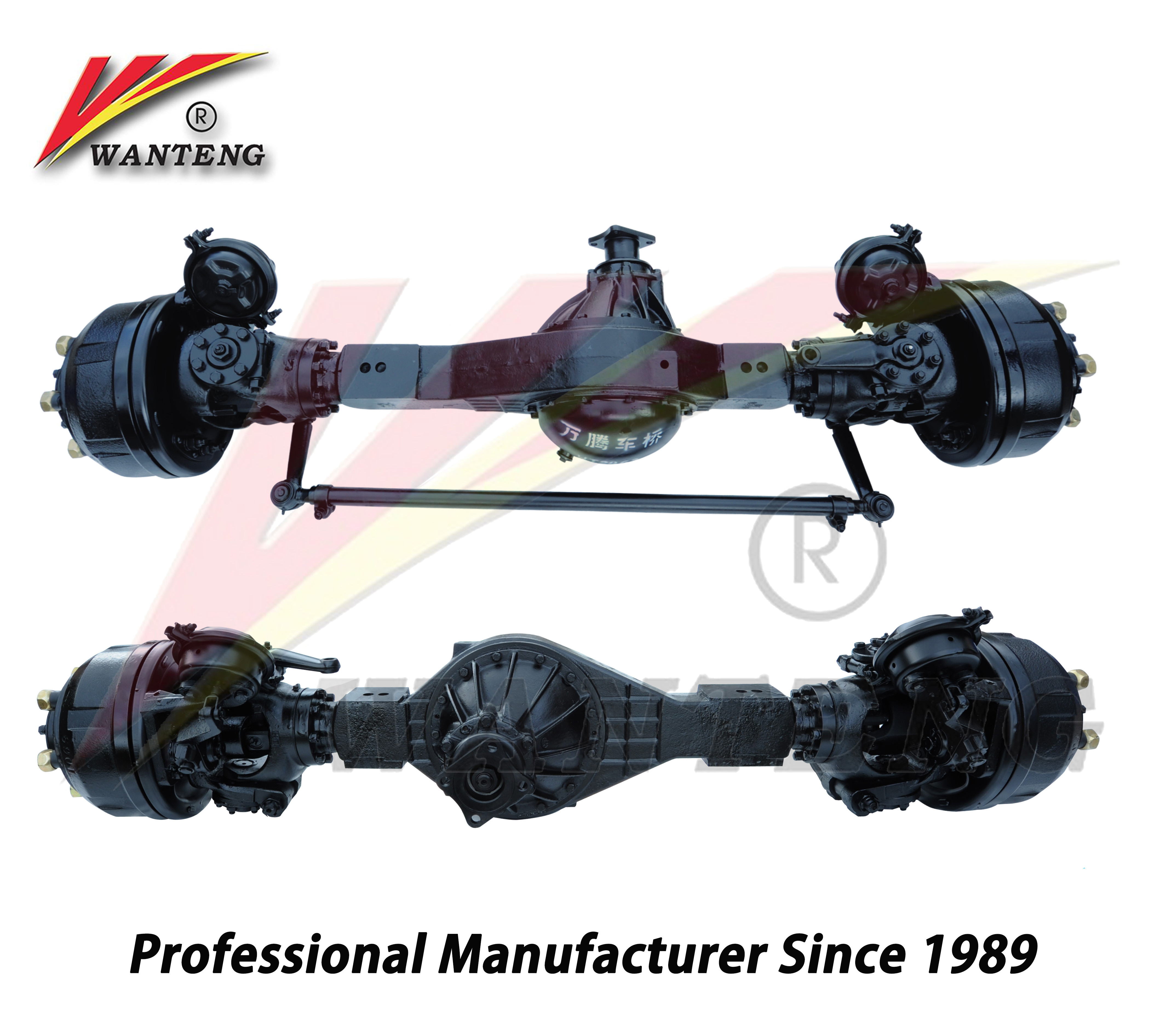 Buy 4wd Agricultural Trailer Tractor Front Drive Steer Axle With Disc ...