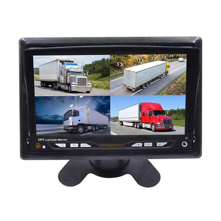 Buy 7 Inch Quad Monitor Dc24v Truck And Bus Lcd 4 Split Screen Car Rear ...