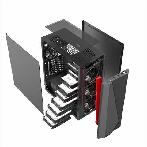 Buy Atx Chassis Case Support 10 Hdd Bays Server Chassis Rack Mount ...