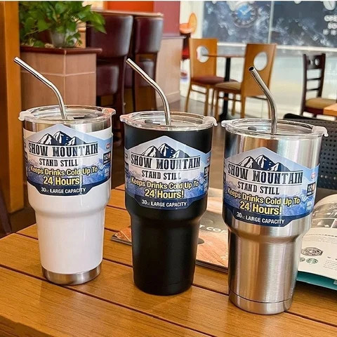 Buy Classic 30 Oz Stainless Steel Hot And Cold Mug With Coated Vacuum ...