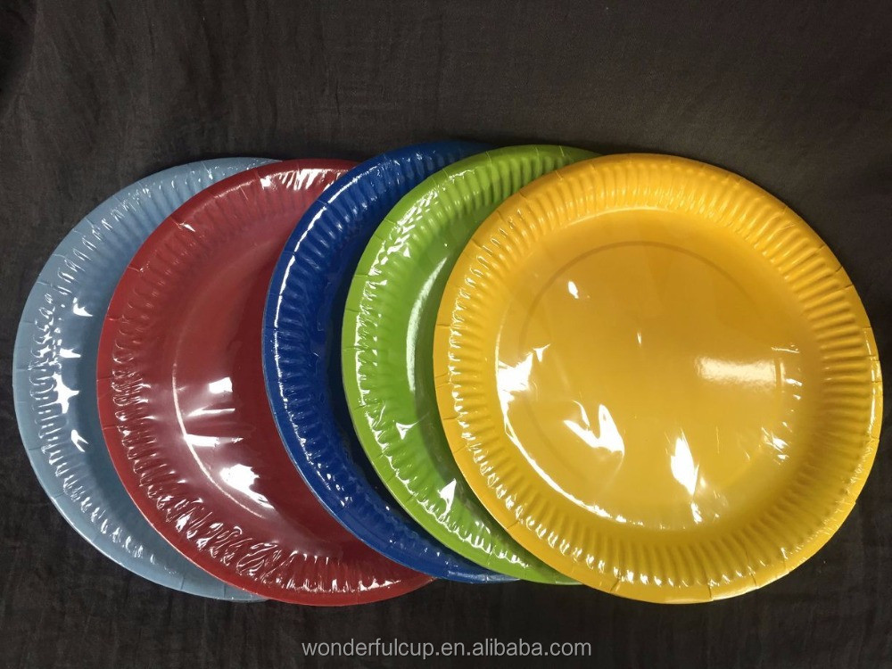 Buy Custom Printed Disposable Paper Plate from Yiwu Wonderful Paper ...