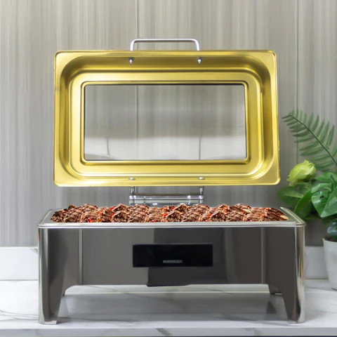 Buy Customized 9l Hotel Chafing Dish Golden Chafing Dish Chefing Dish ...