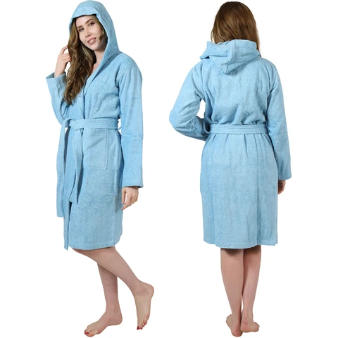 Buy Customized Womens Lightweight Double Robes Soft Summer Short Beach ...
