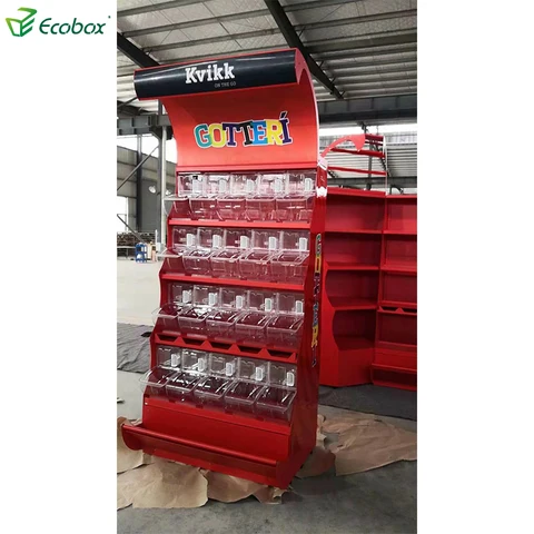 Buy Ecobox Iron Display Shelves Shelving Store Racks Display Candy ...