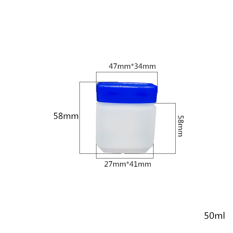 Buy Empty 50g Hdpe Plastic Vaseline, Petroleum Jelly Jar Container from ...