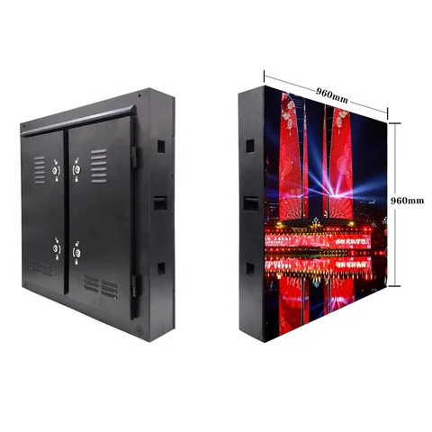 Buy Fixed Install Led Screen Outdoor Iron Cabinet Led Display ...