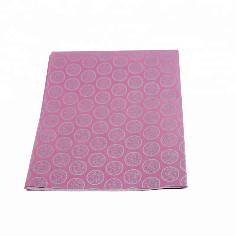 Buy Fsc Fancy Tissue Paper Custom Hot Stamping Logo In Pink Packaging ...