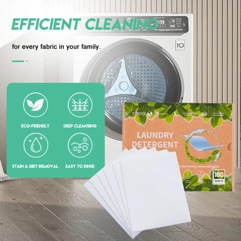 Buy Fully Dissolved Eco-friendly Biodegradable Laundry Detergent Sheet ...