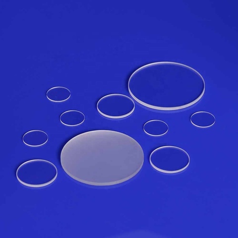 Buy Fused Silica Quartz Glass Discs Or 99.99% Purity Transparent Quartz ...