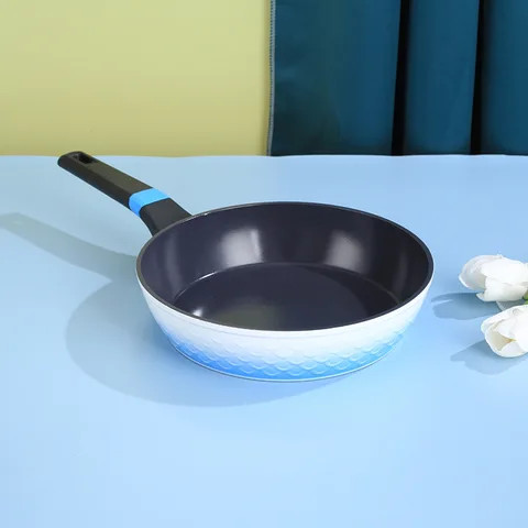 Buy Gradient Blue Series Cooking Pots And Pans Set Aluminium Frying Pan ...