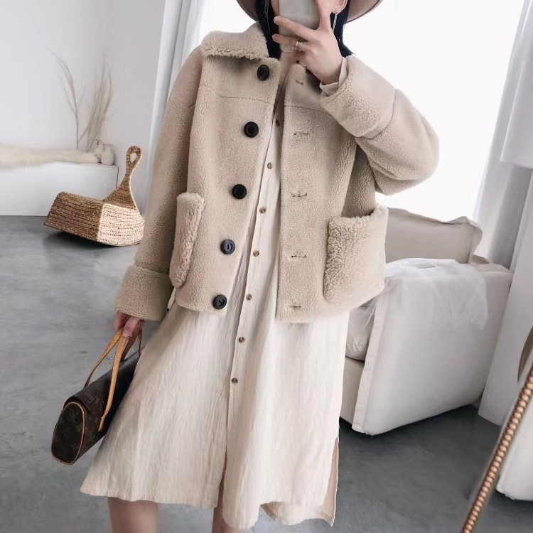 Buy Granulated Wool Sheep Shearer Dress Fashion Wool Autumn And Winter ...
